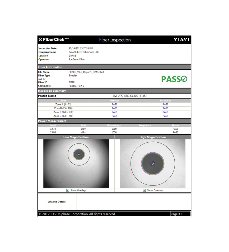 FibercheckPro inspection software