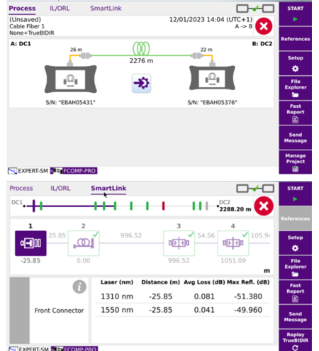 Applications for Bi-Directional Fiber Testing | FiberComplete PRO