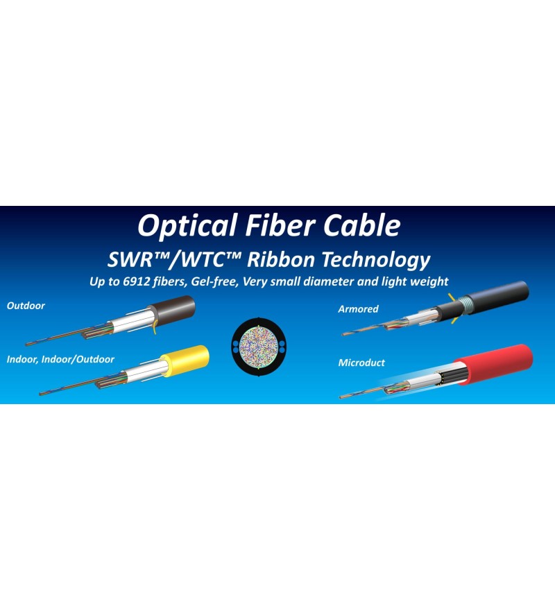 Wrapping Tube Cable (WTC) with SpiderWeb Ribbon (SWR) Fiber