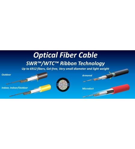 Wrapping Tube Cable (WTC) with SpiderWeb Ribbon (SWR) Fiber